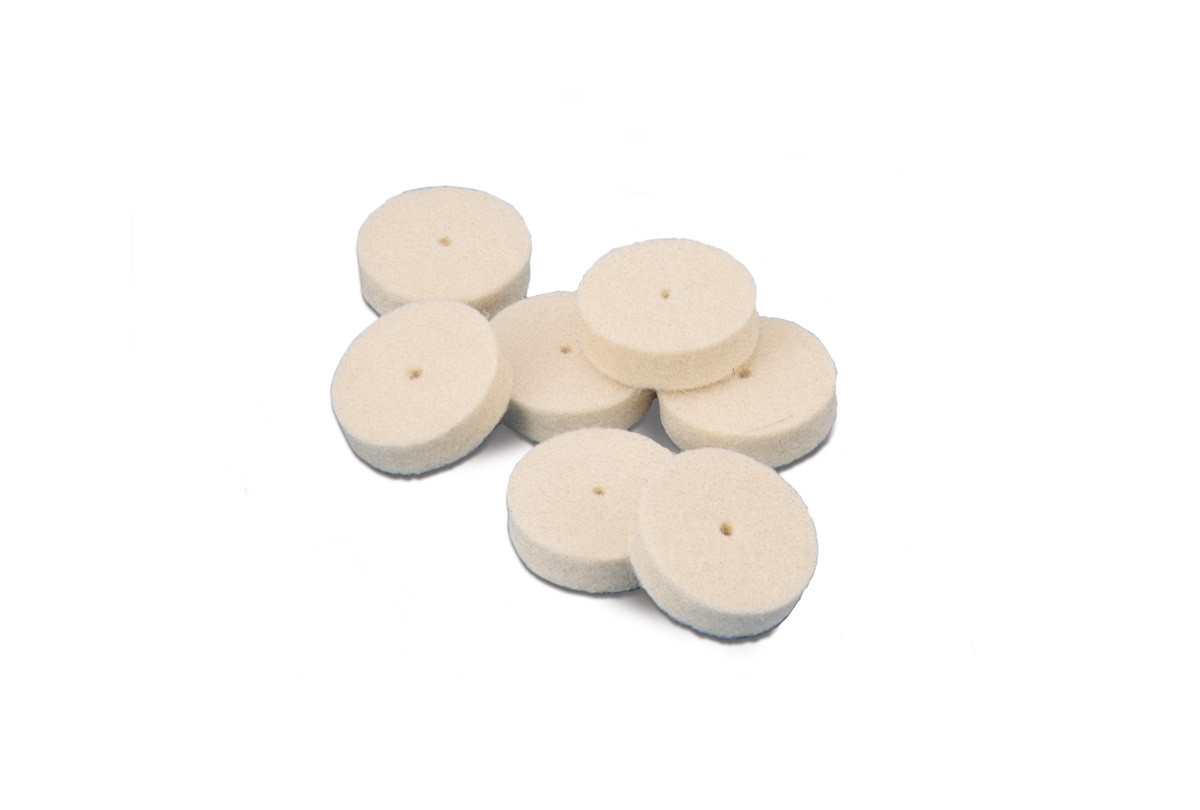 Miniature Square Edge Felt Wheels 3/4" x 1/8" Hard, Item No. 17.365 ...