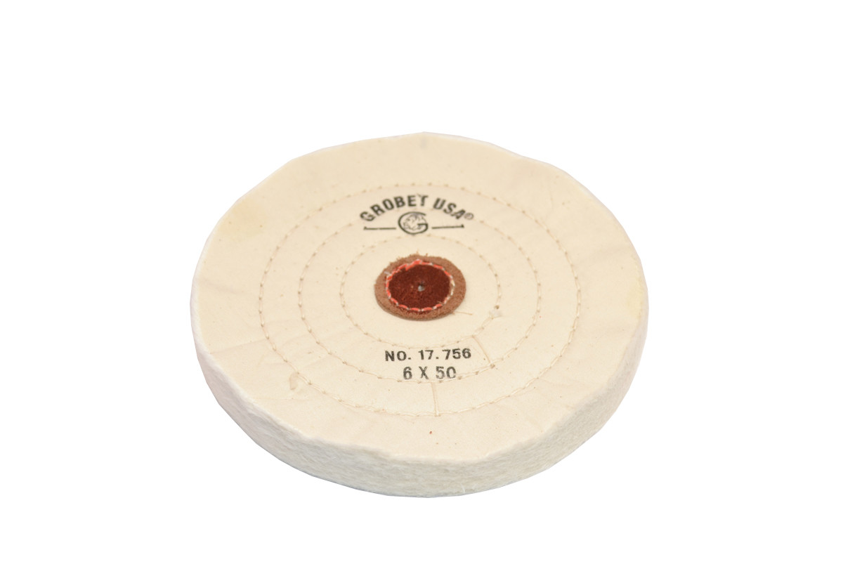 Finex Muslin Buff, 6" x 50 Ply, Leather Center, Item No. 17.756 ...