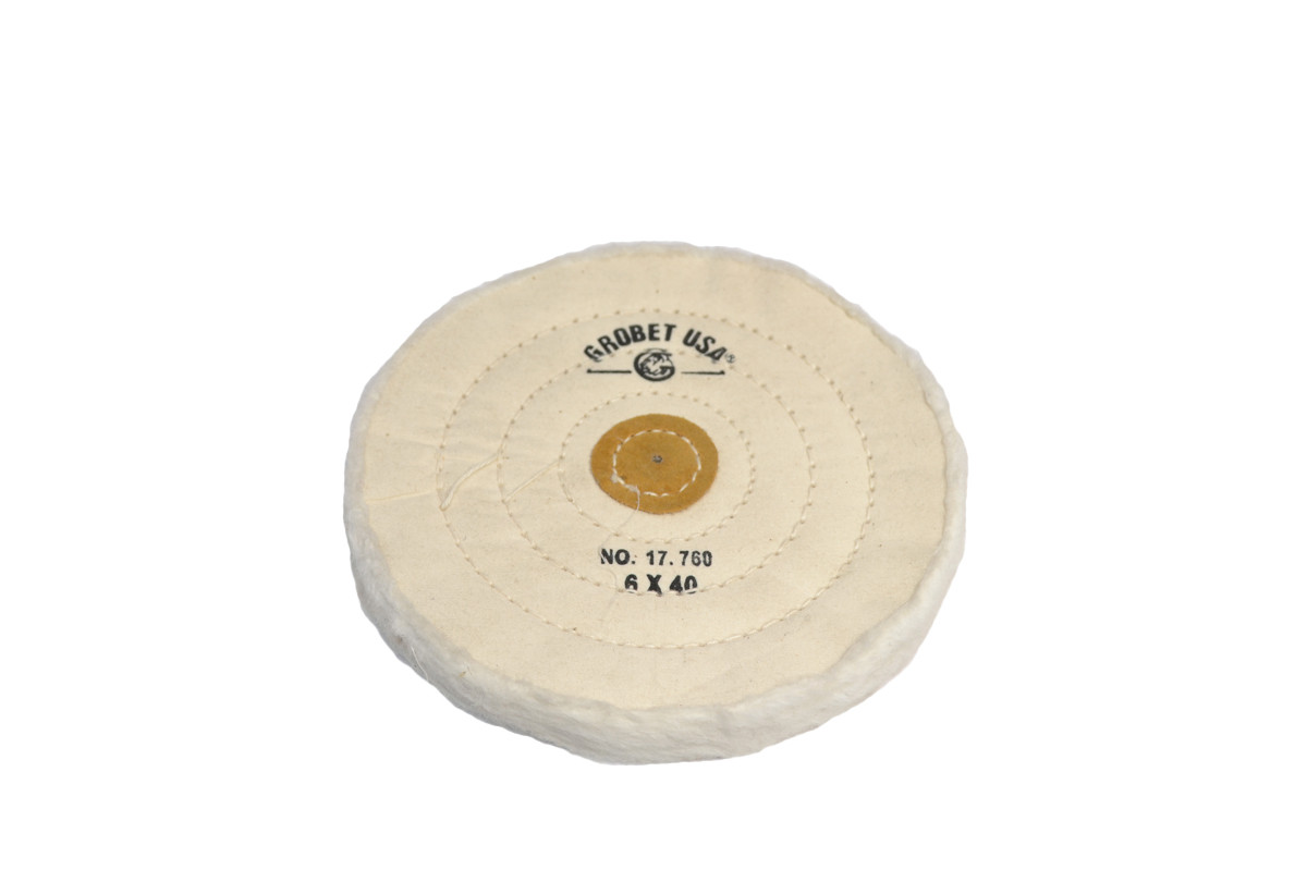 Finex Muslin Buff, 6" x 40 Ply, Leather Center, Item No. 17.760 ...