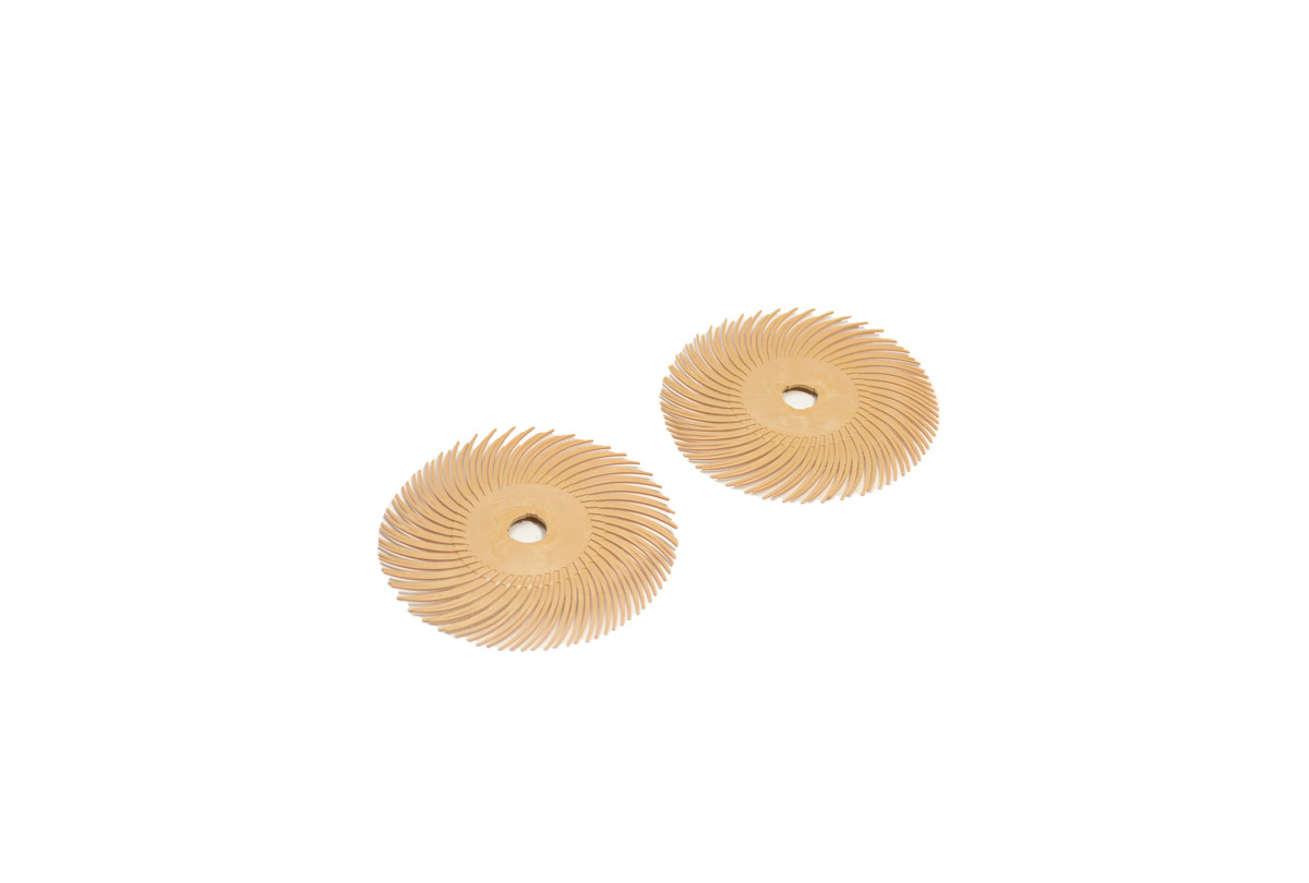 3M 3-Radial Bristle Discs, 3" Diameter, 6 Micron, Peach, Item No. 10. ...