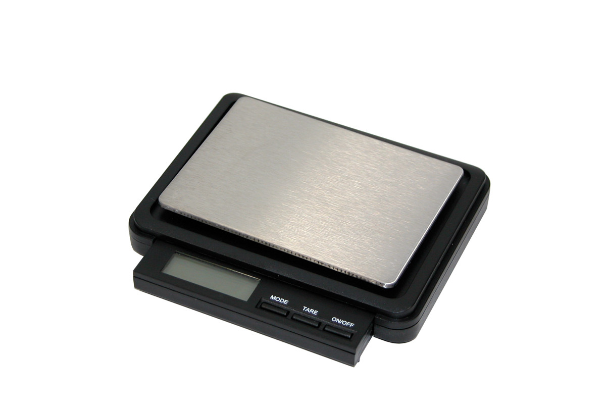 Pocket Scale, 2000 Gram x 0.1 Gram, Item No. 50.258 - Grobet USA ...