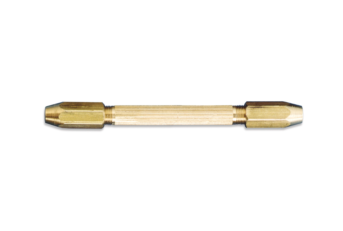 Double-Ended Pin Vise, 4-1/8" OAL, 0 to .125" Capacity, Item No. 58.240 ...