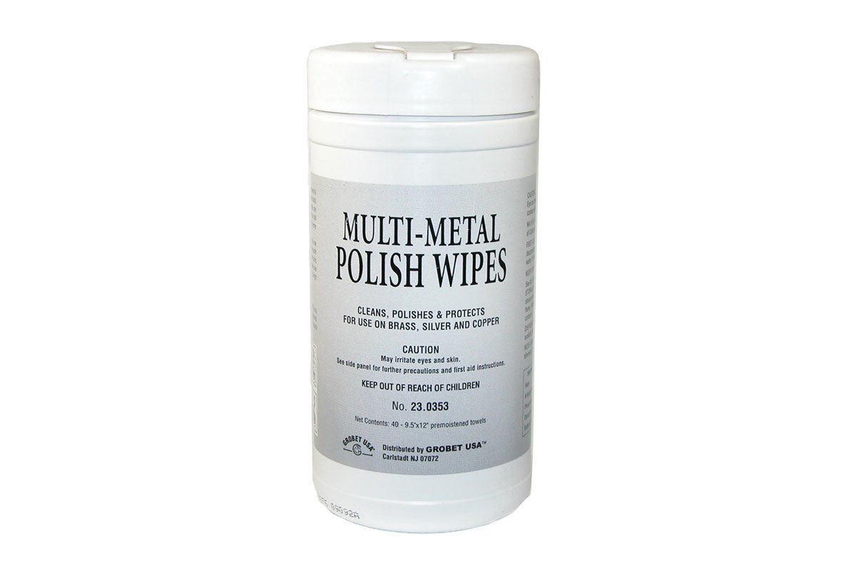 Multi-Metal Polish Wipes, Item No. 23.0353 - Grobet USA - Tools ...