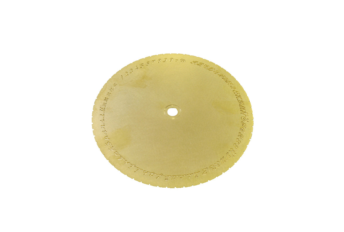 New Hermes Connecting Script Dial for the Inside Ring Engraver, Item No ...