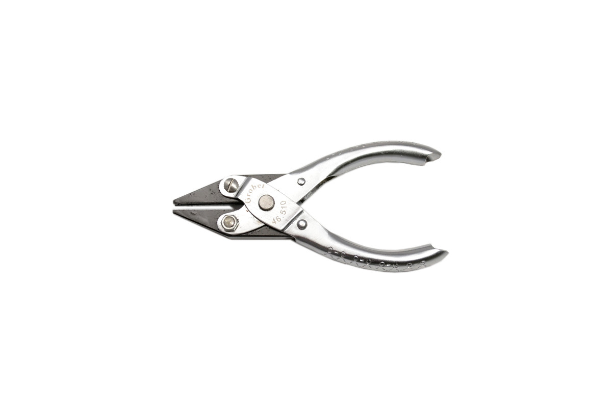 Parallel Action Plier - Light, flat nose, 5", Item No. 46.510 - Grobet ...
