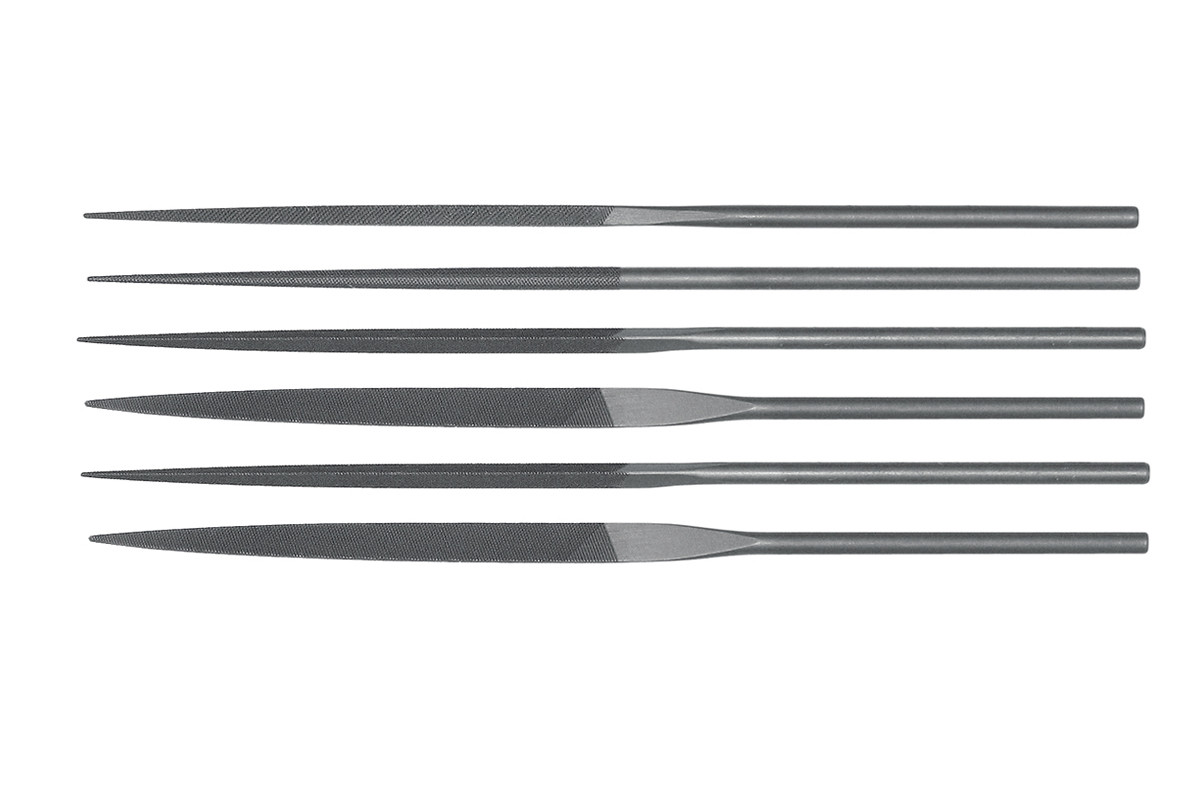 Teborg 6-pce Needle File Set, Fine, Item No. 33.907 - Grobet USA ...