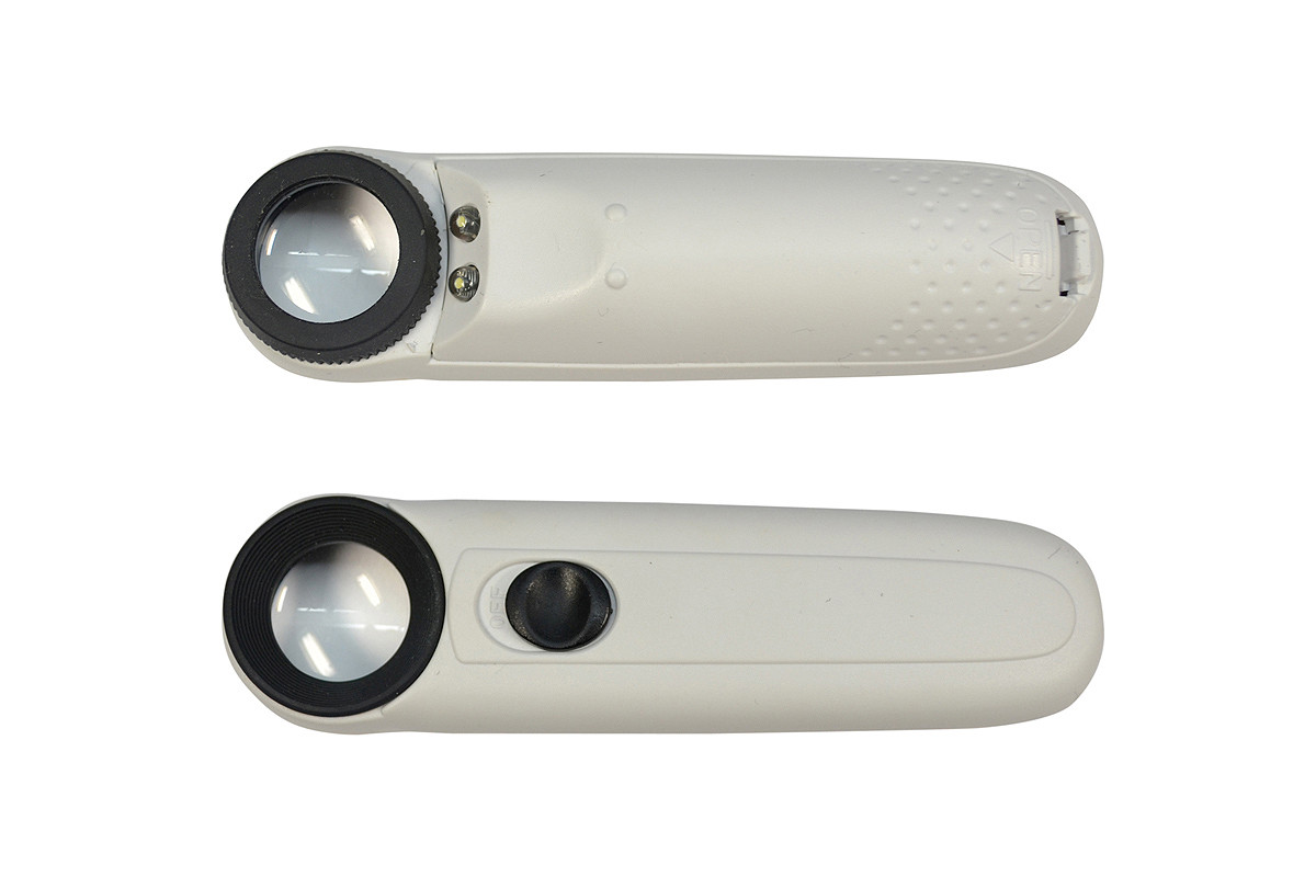 Hand Held Magnifier with LED Light, Item No. 29.917 - Grobet USA ...