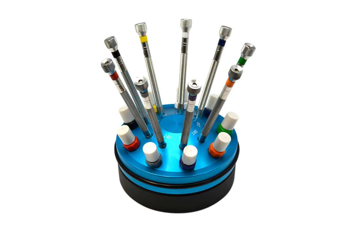 Pro 9-Piece Miniature Screwdriver Set in Rotating Stand, Item No. 52. ...